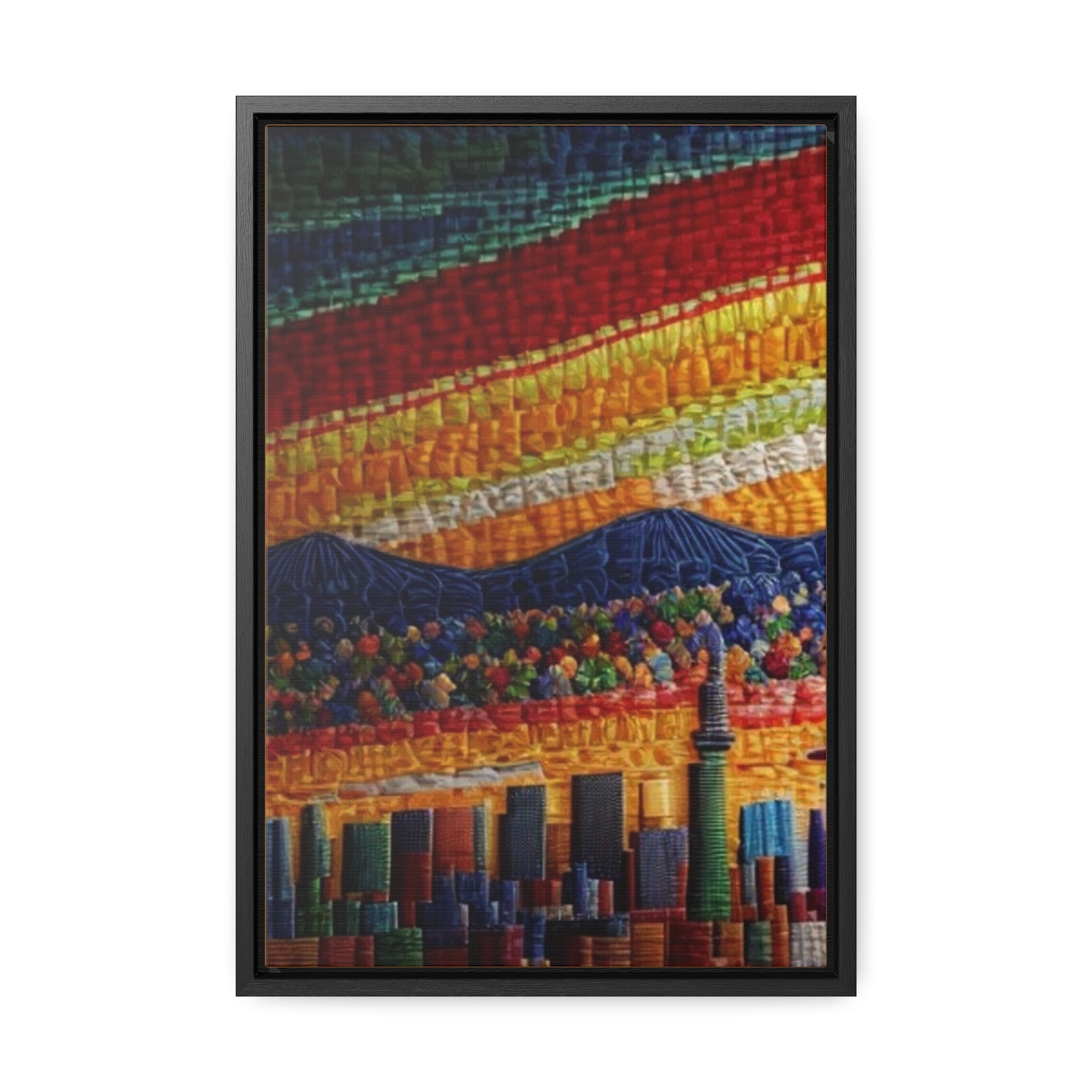 Tatreez Embroidered Pattern Gaza City Palestine Palestinian Urban Wall ...