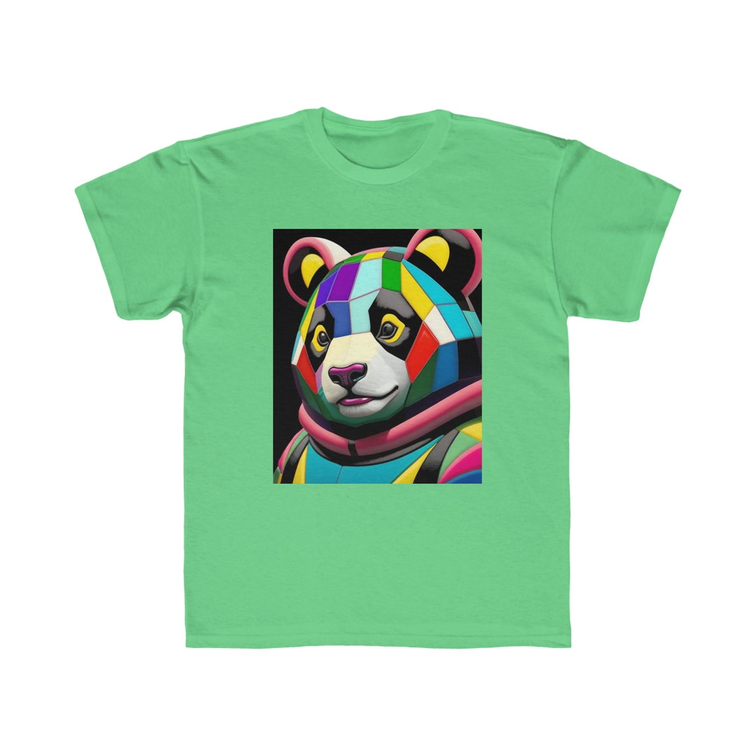 Panda Tee Shirt Artsy Fun to Wear Colorful Panda Bear Tee - Etsy