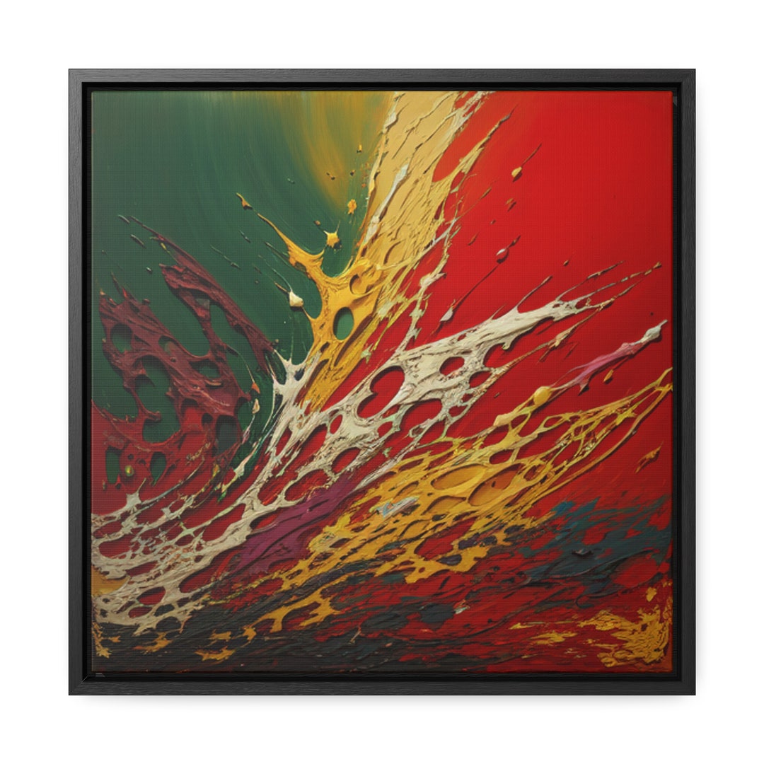 Gaza Palestine Abstract Wall Art Impasto Painting Canvas Print ...
