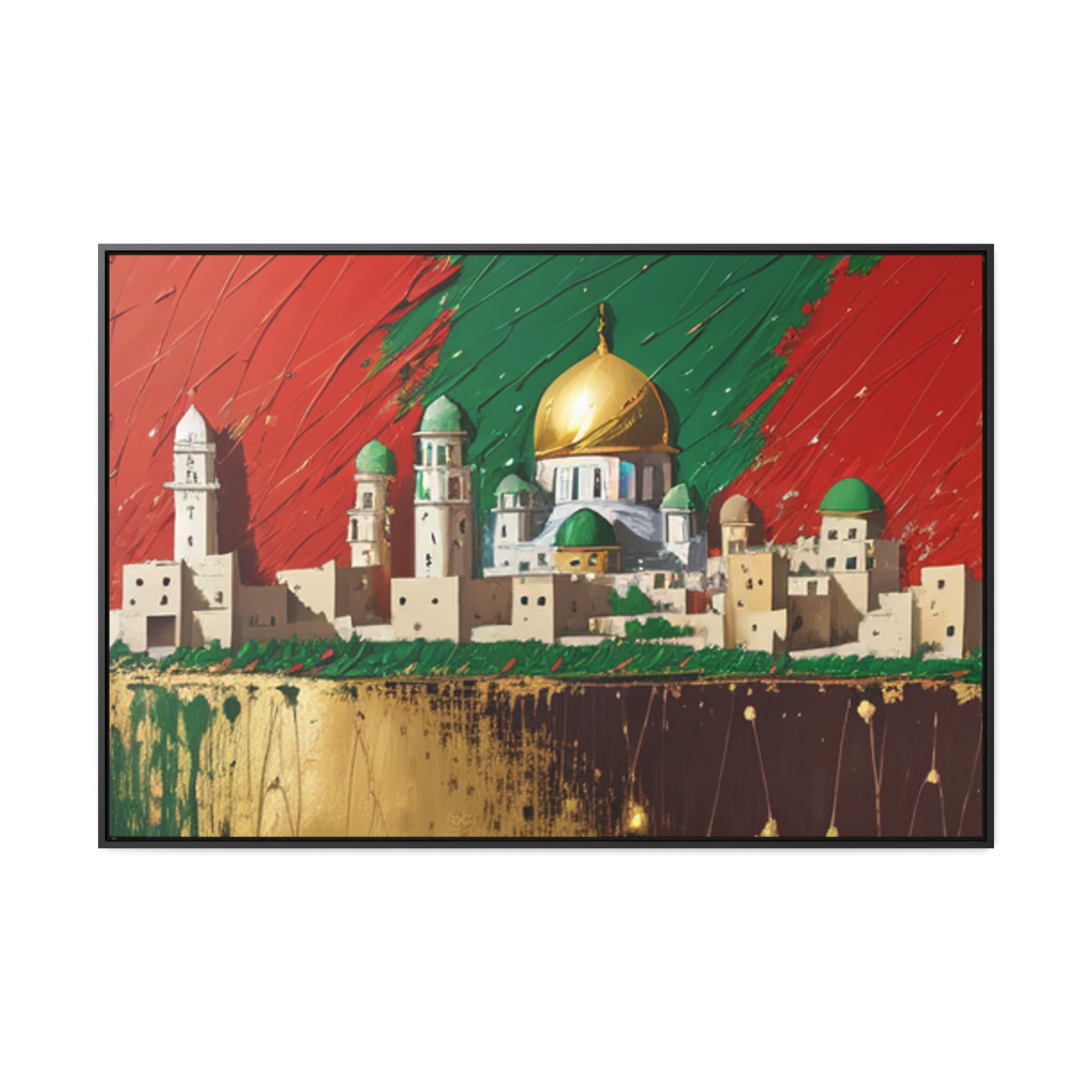 Palestine Gaza Palestinian Decor Home and Office Wall Art, Abstract ...