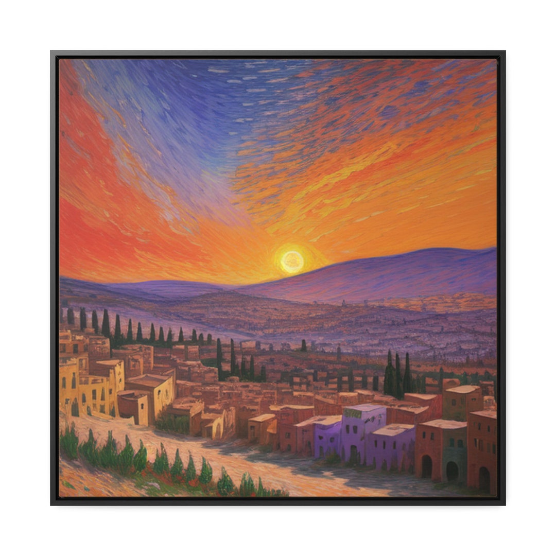Gaza Palestine Palestinian Landscape Canvas Wall Art Print Contemporary ...