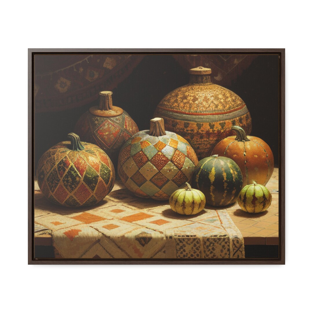 Rustic Wall Art Palestine Palestinian Tatreez Embroidery Pattern Gourd ...