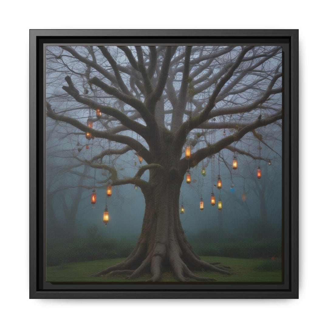 Haint Blue Glass Bottle Tree Wall Art, Southern Gothic Folk Magic ...