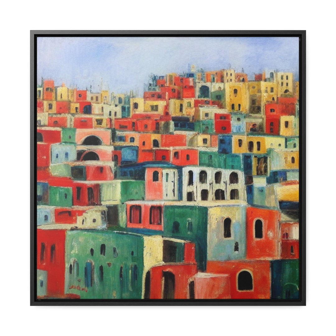 Gaza City Community Housing Wallart, Palestine Palestinian Urban ...