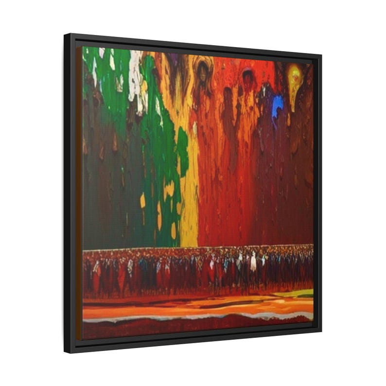 Palestinian Global Solidarity Gaza Symbolism Canvas Print - Color Field ...