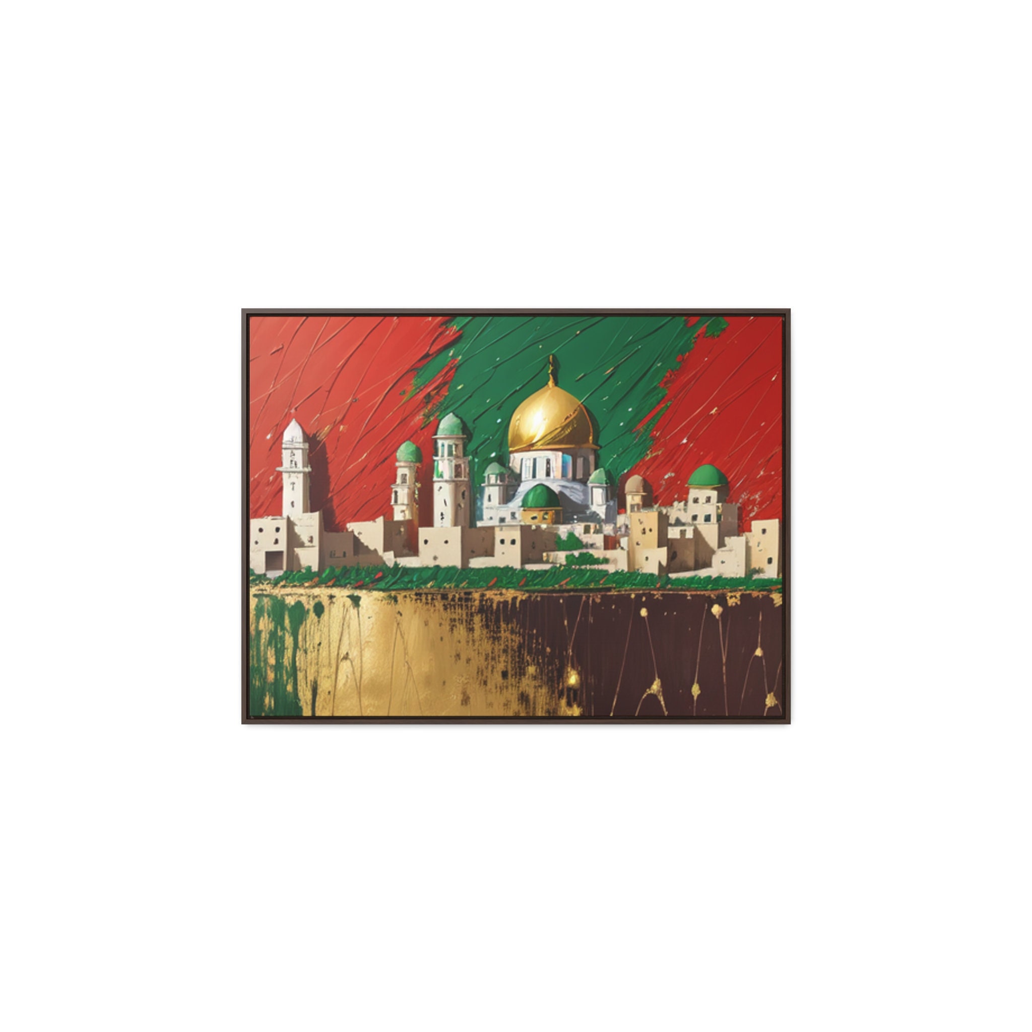 Palestine Gaza Palestinian Decor Home and Office Wall Art, Abstract ...