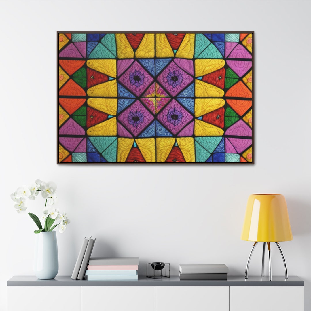 Gaza Palestine Palestinian Tatreez Pattern Embroidery Inspired Canvas ...