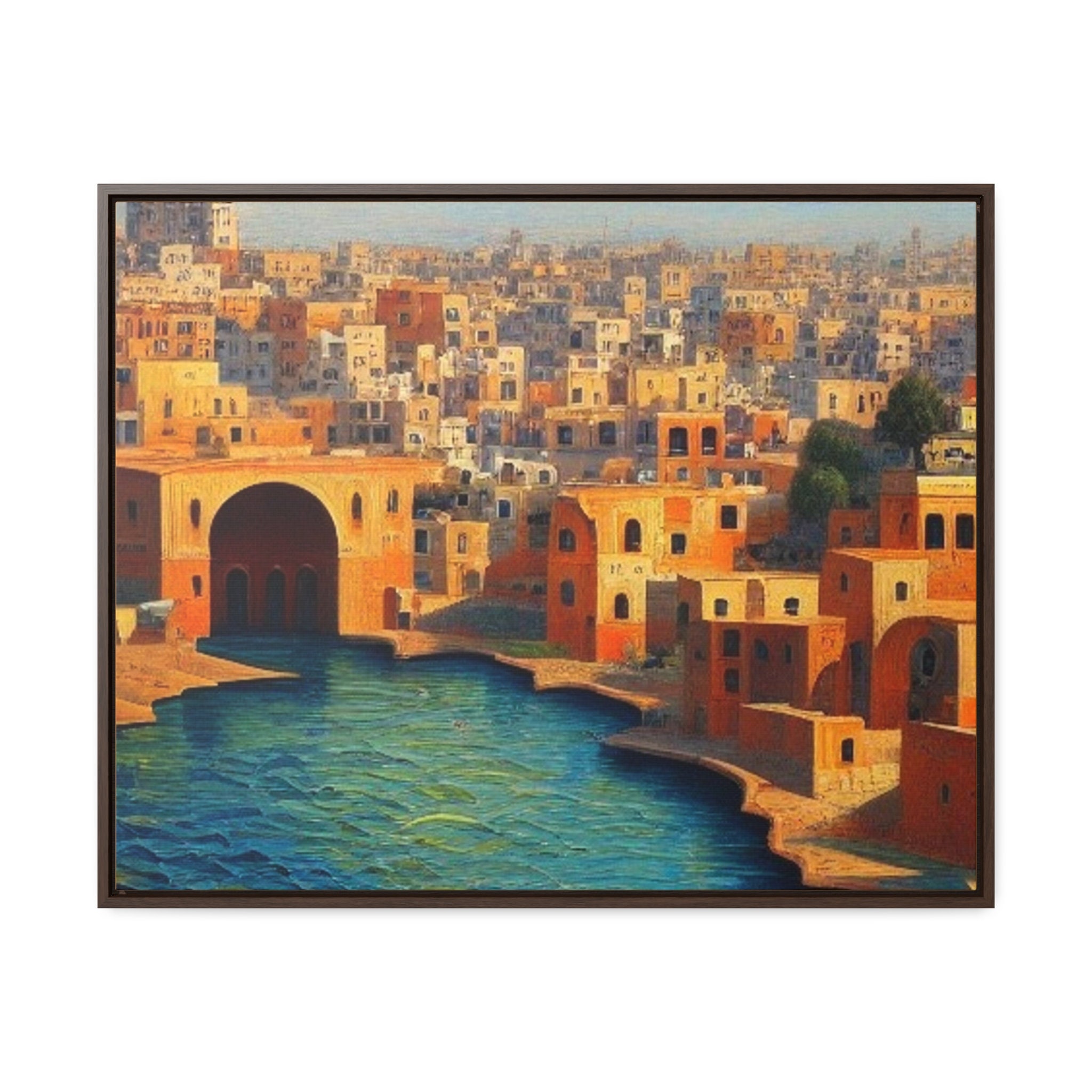 Gaza City Palestine Palestinian Wall Art Canvas Print, Contemporary ...