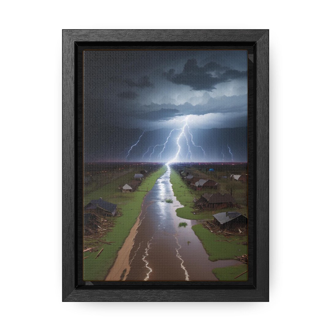 Supercell Circular Updraft Weather Art Canvas Prints Giclee, Stormy ...