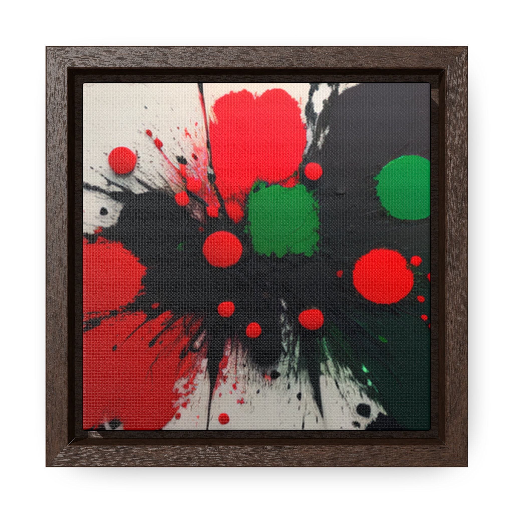 Palestinian Solidarity Colors Abstract Canvas Print: Contemporary Art ...