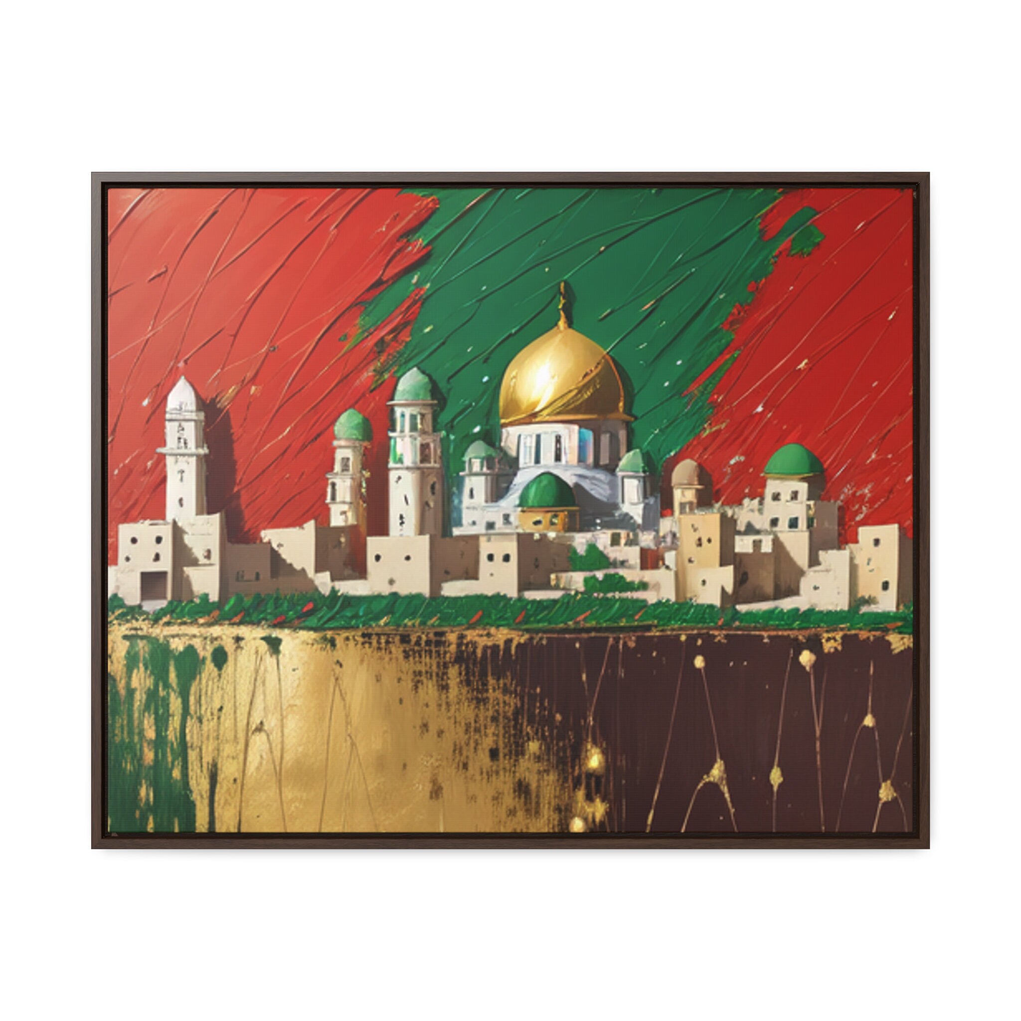 Palestine Gaza Palestinian Decor Home and Office Wall Art, Abstract ...