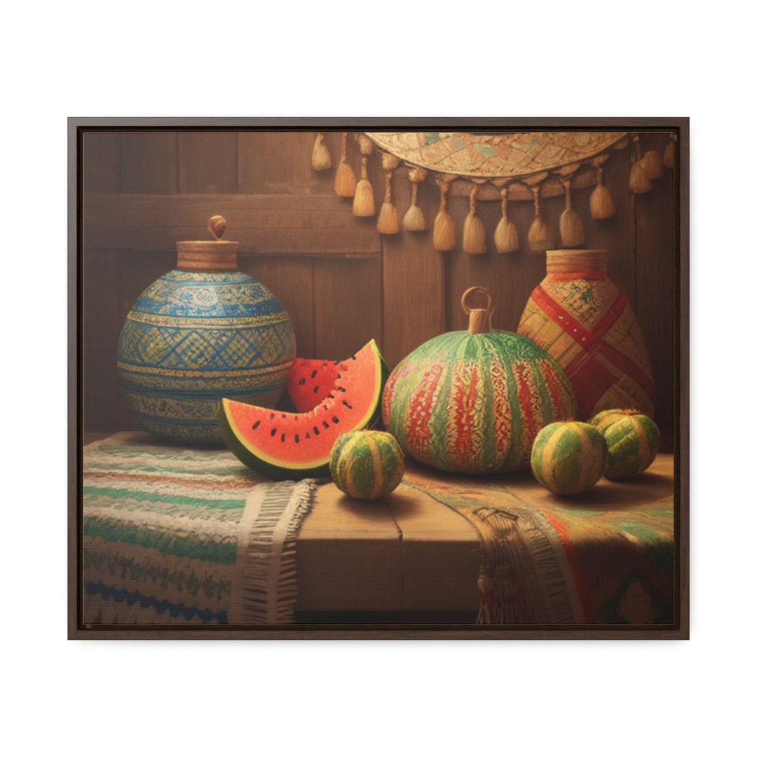 Wall Art Gaza Palestine Palestinian Watermelon Gourds Pottery Still ...