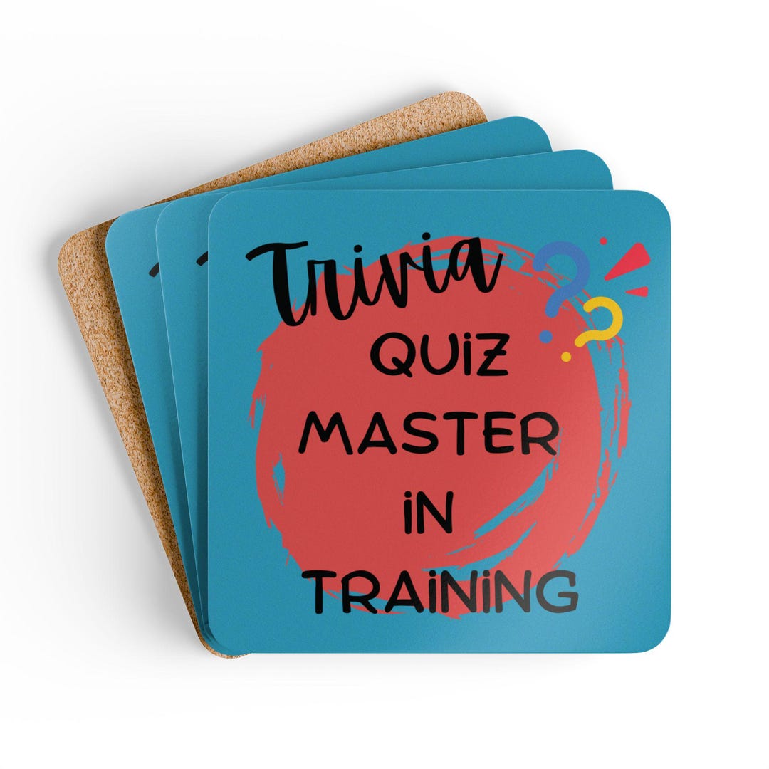 Coaster Set, Funny Quote Trivia Coasters, Home Decor, Housewarming Gift ...