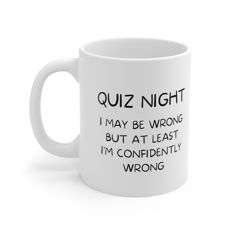 Quiz Night Coffee Mug, Trivia Team Cup for Team Members Prizes, Gift ...