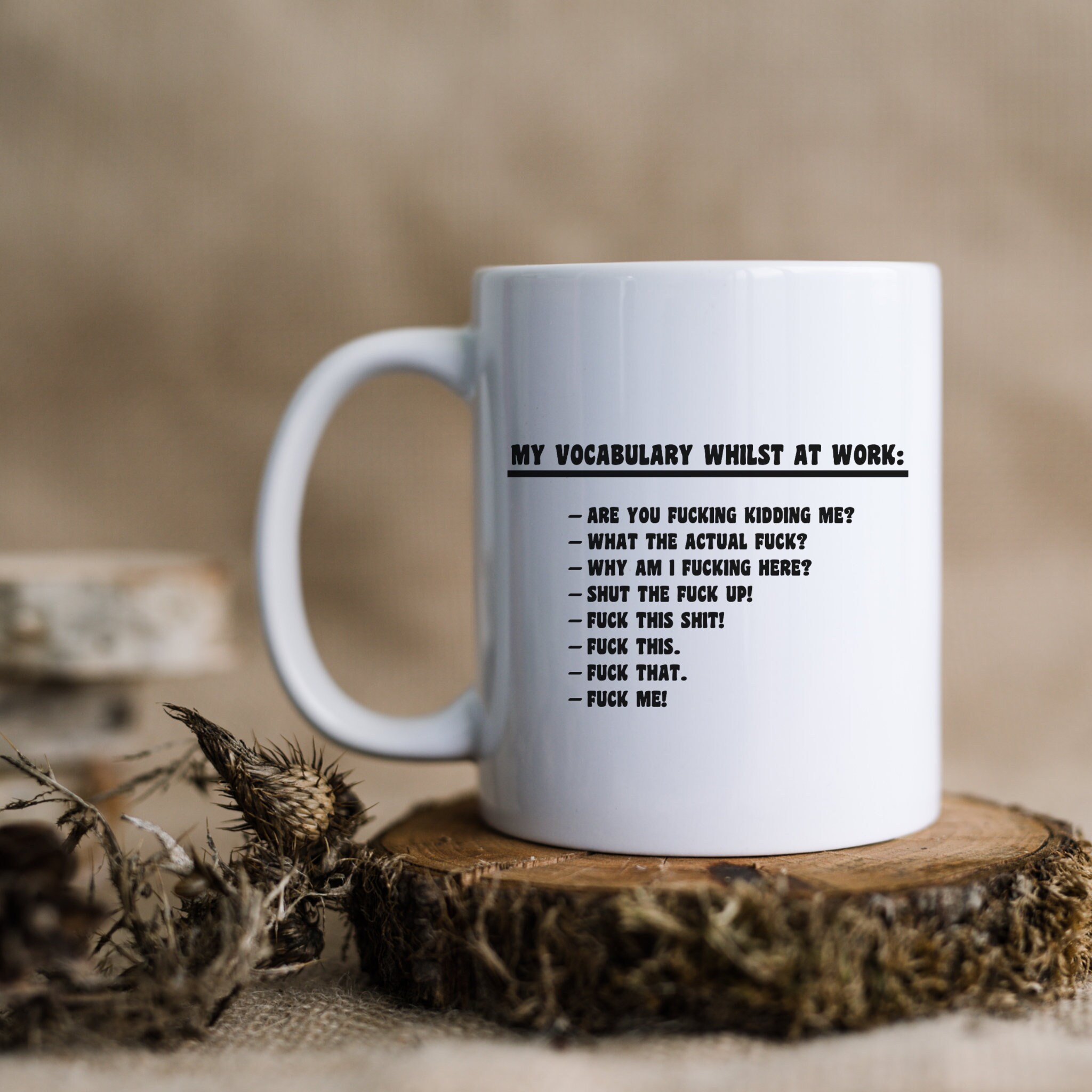 My Vocabulary at Work SVG. Profanity Mug Digital Download File. Adult ...