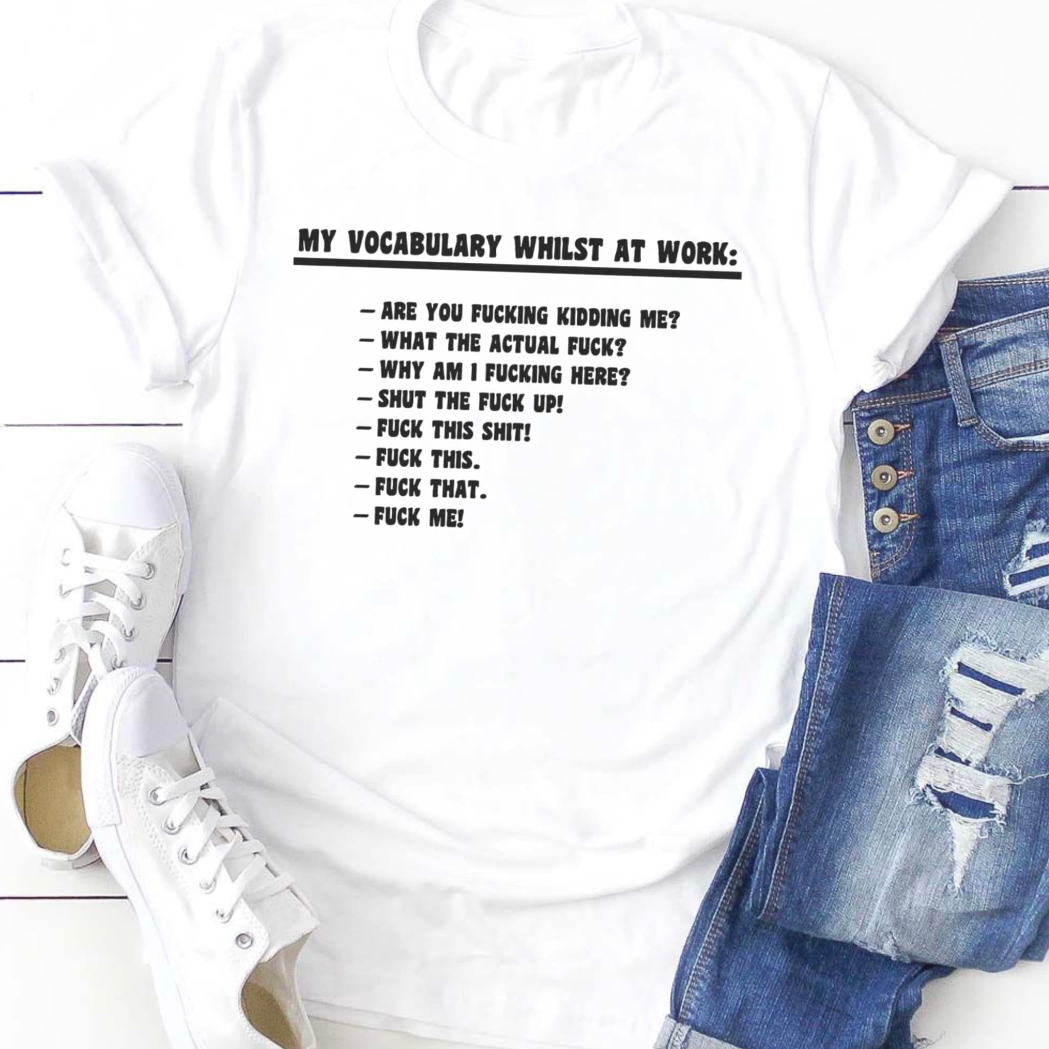 My Vocabulary at Work SVG. Profanity Mug Digital Download File. Adult ...