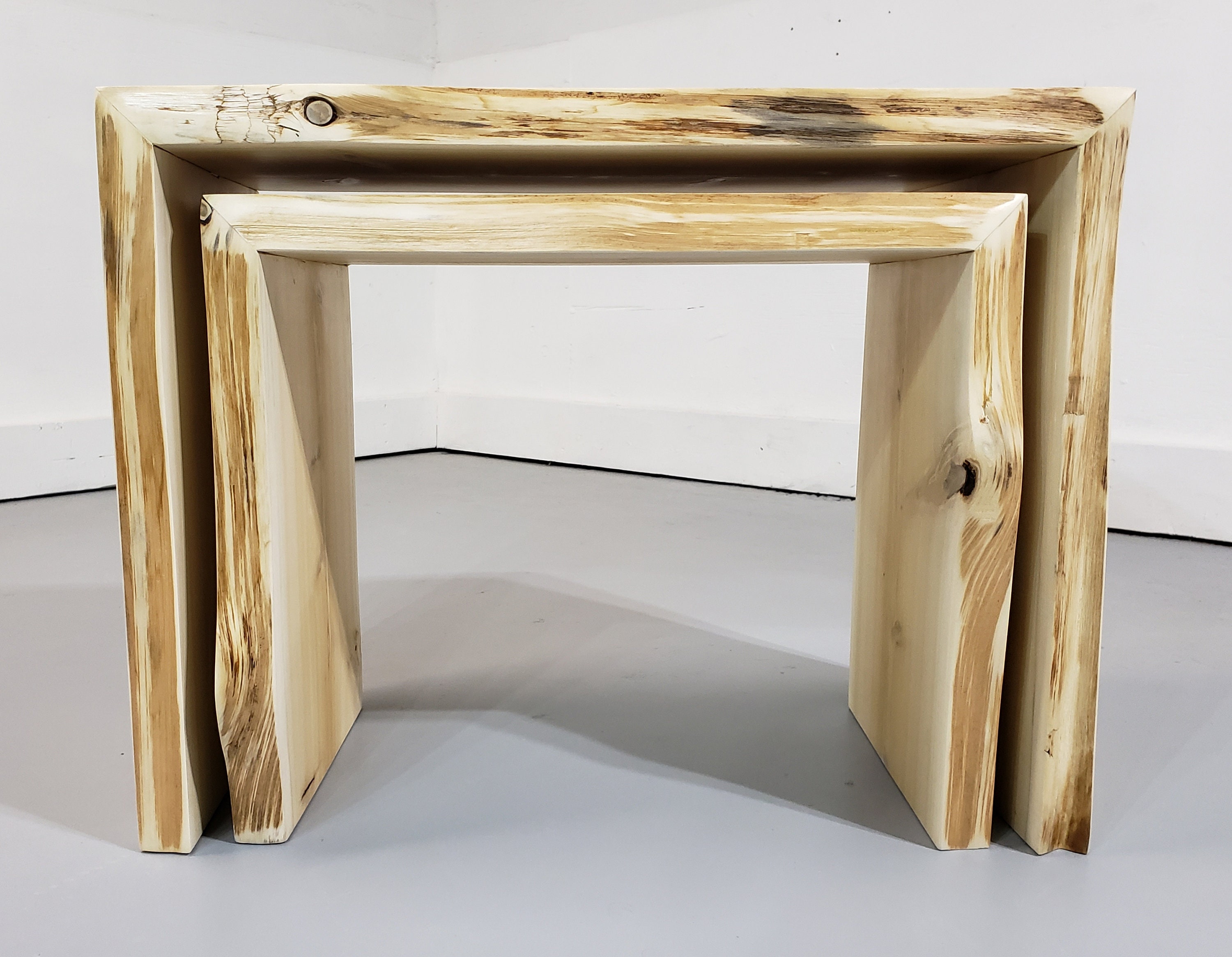 Wood Nesting Tables Side Coffee Table Retail Store Display - Etsy