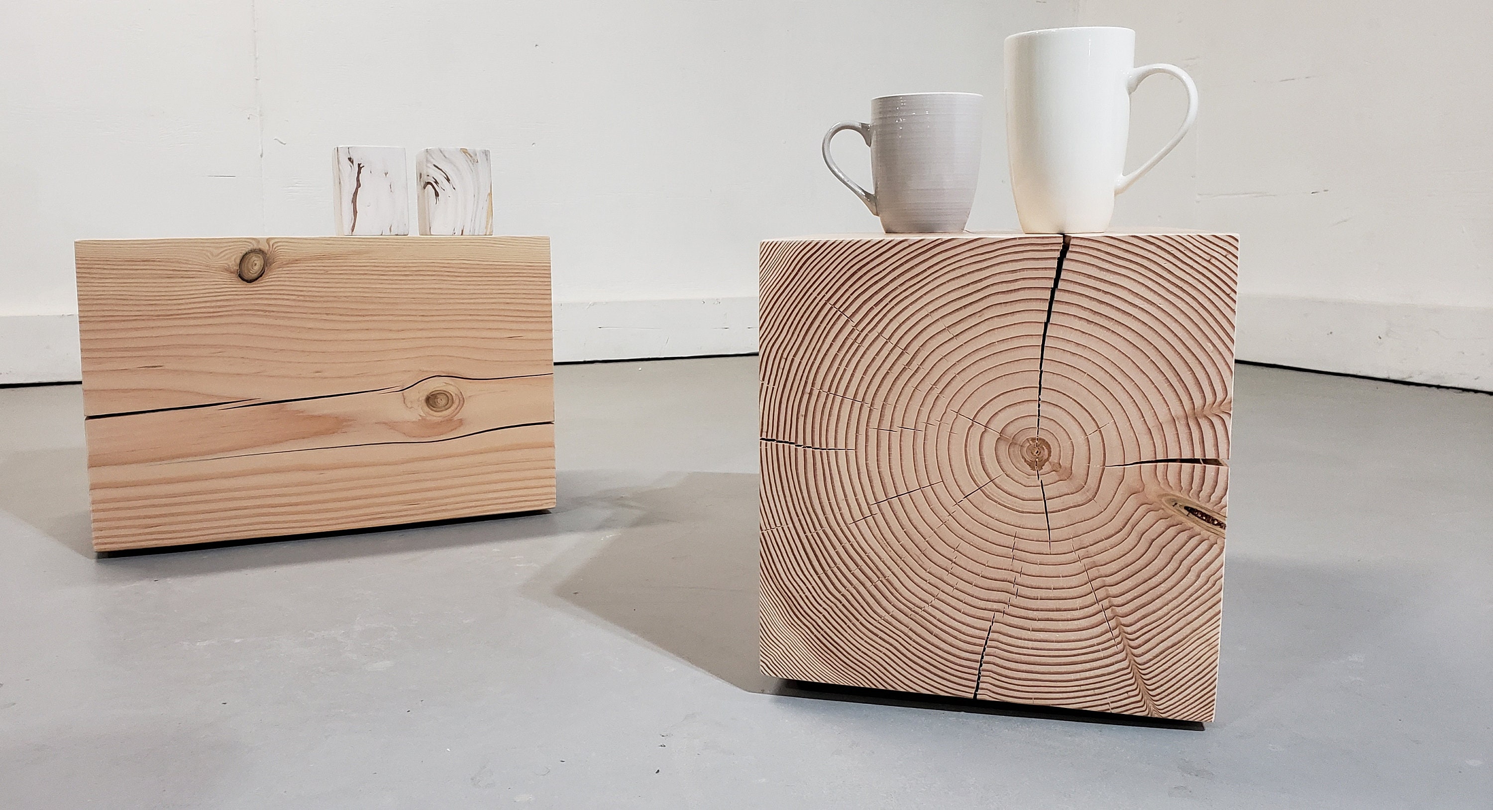 Timber Stump Side Table Plinth - Etsy