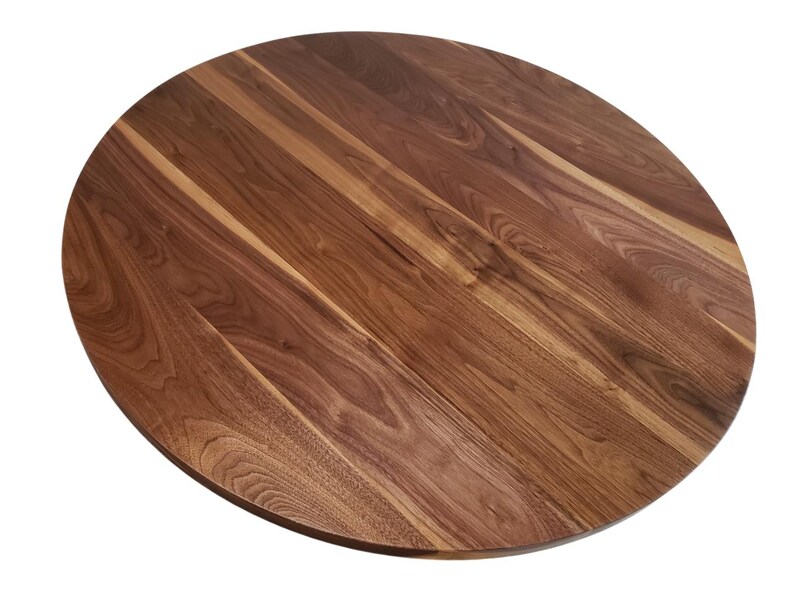 Round Walnut Table Tops, Ready to Use, Build Your Own Table 30 Inch ...