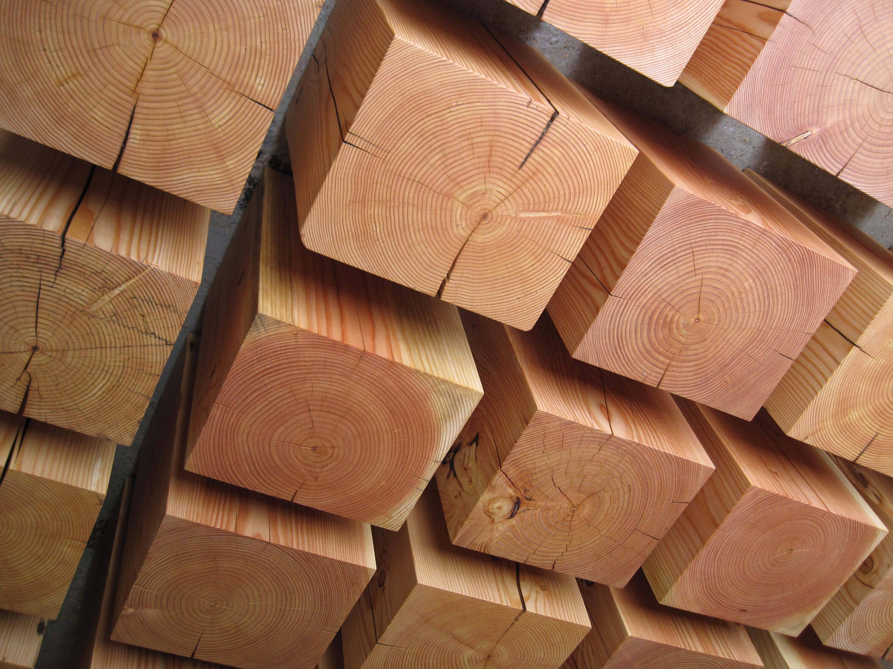 Timber Block Side Table, Stump Stool, Modern Minimalist Cube Side Table ...