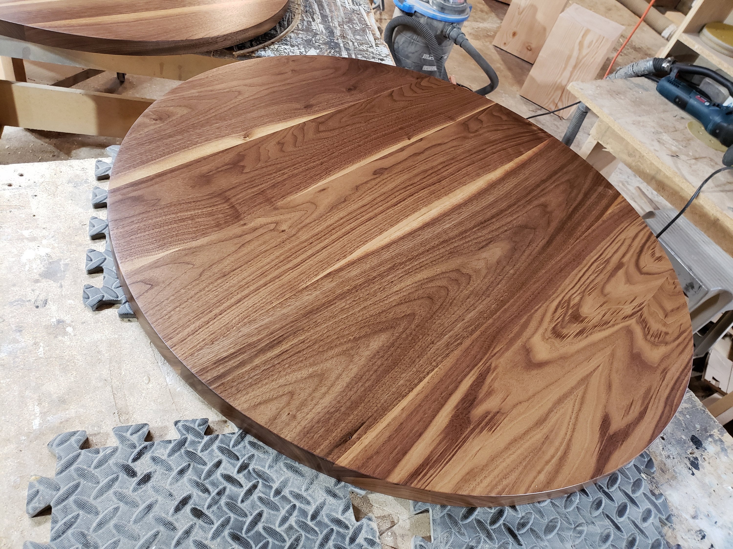 Round Walnut Table Tops, Ready to Use, Build Your Own Table 36 Inch ...