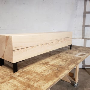 Timber Beam Bench Contemporary - Minimalist - Etsy