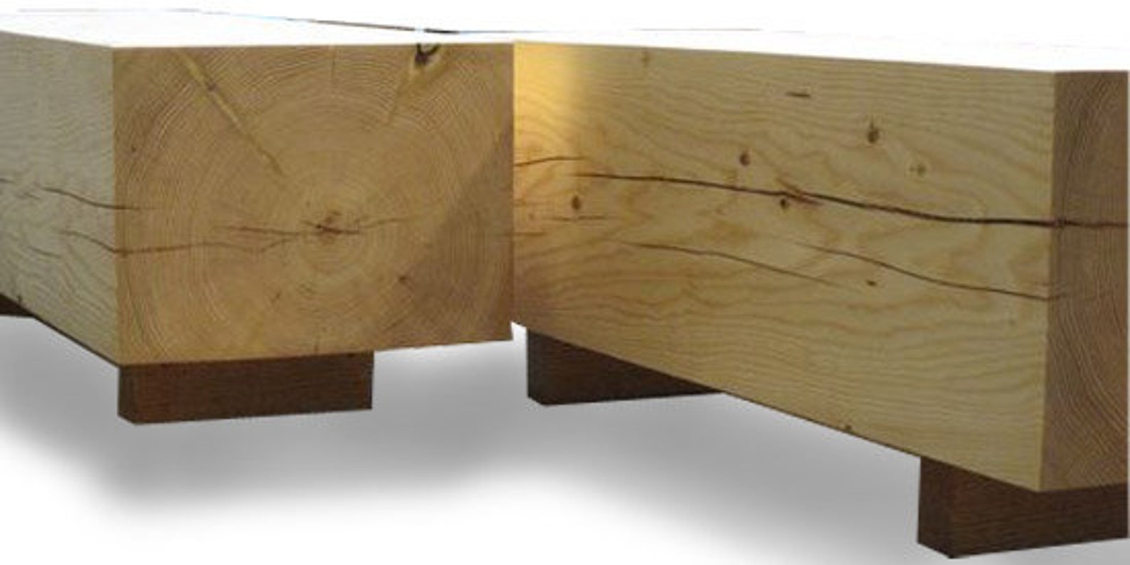 Timber Beam Bench Contemporary - Minimalist - Etsy