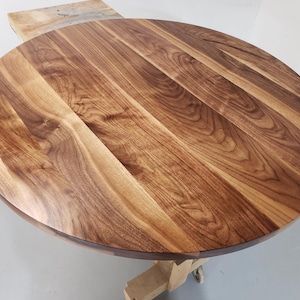 Round Walnut Table Tops, Ready to Use, Build Your Own Table 36 Inch Diameter - Etsy