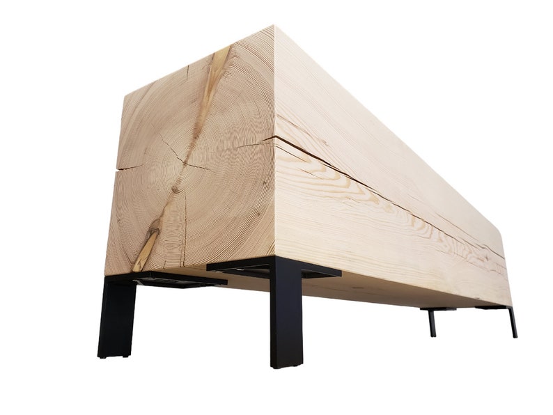 Timber Beam Bench Contemporary - Minimalist - Etsy