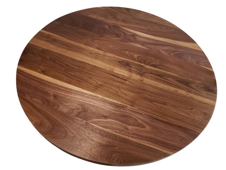 Round Walnut Table Tops, Ready to Use, Build Your Own Table 36 Inch Diameter - Etsy