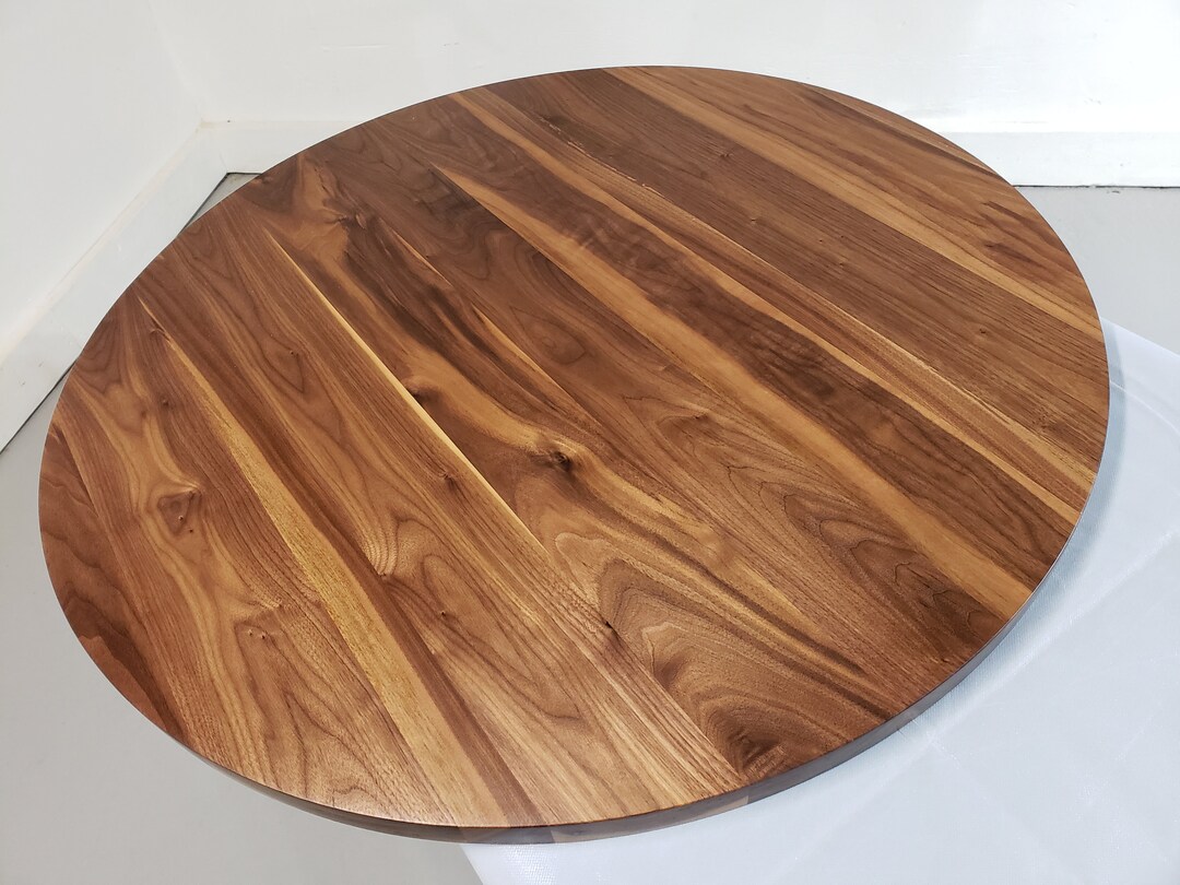 Round Walnut Table Tops, Ready to Use, Build Your Own Table 36 Inch ...