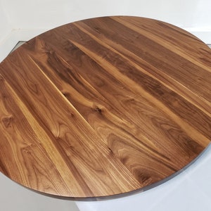 Round Walnut Table Tops, Ready to Use, Build Your Own Table 36 Inch ...