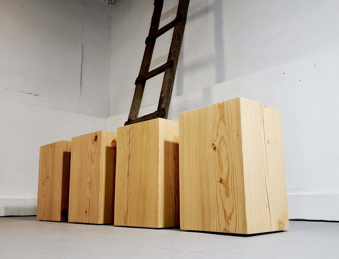 Timber Block Side Table Plinth - Etsy