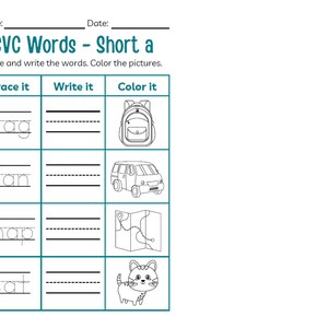 Printable Short Vowel Workbook for Kids - Fun and Engaging Learning ...