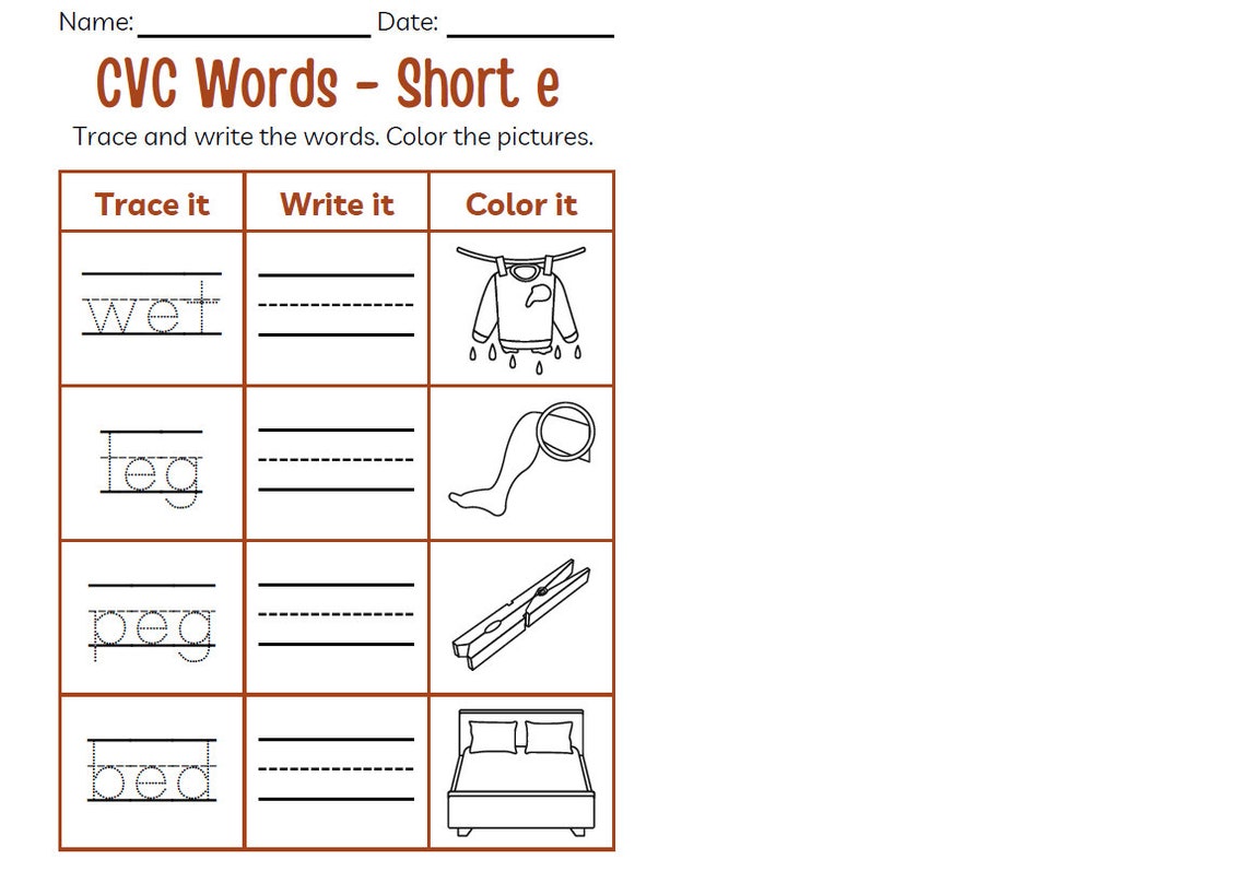 Printable Short Vowel Workbook for Kids - Fun and Engaging Learning ...