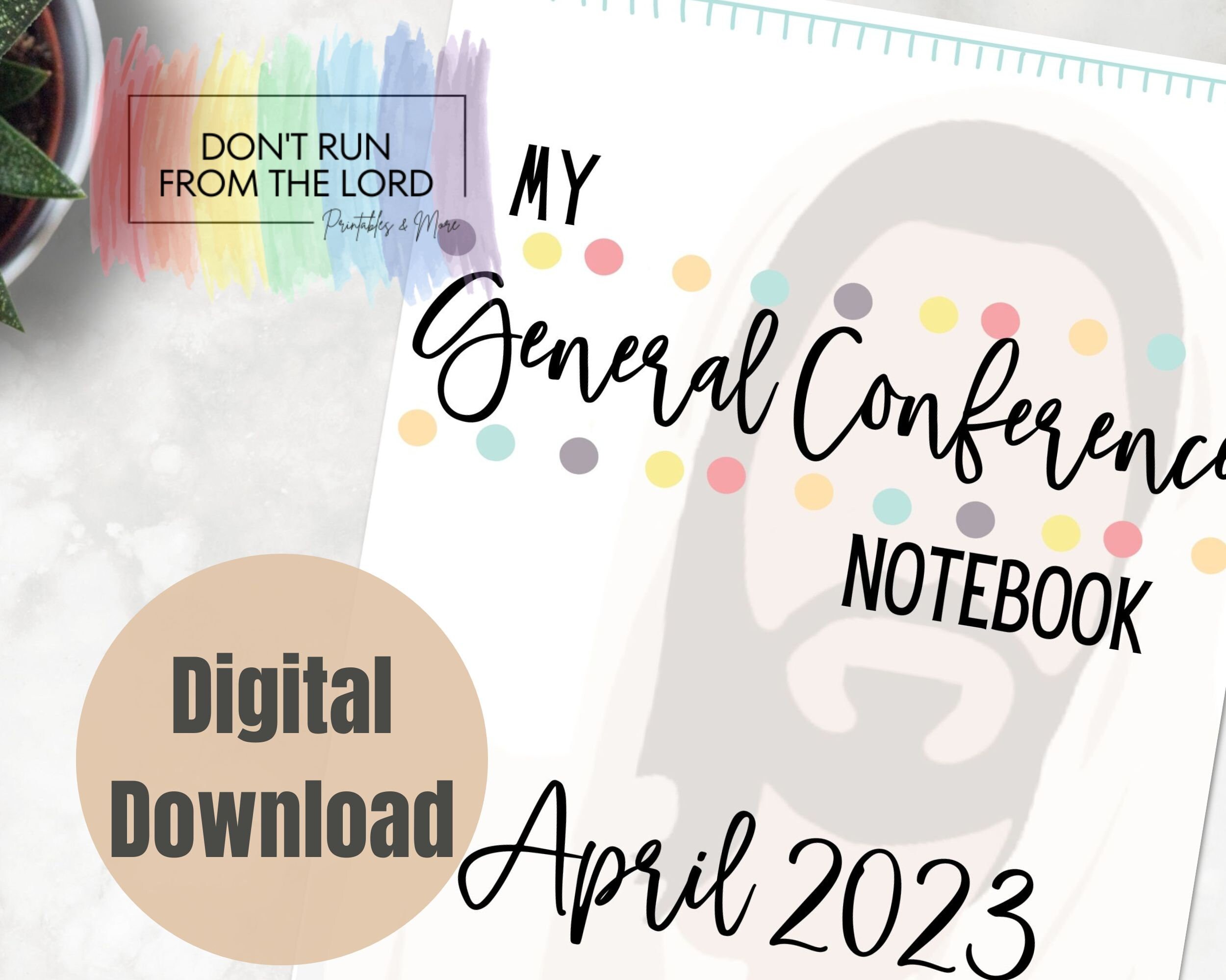 General Conference Journal Printable April 2023 Prophets - Etsy