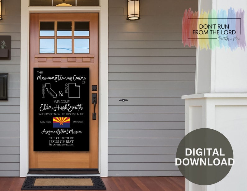 Custom Missionary Printable Poster, Home MTC, LDS Digital Download ...