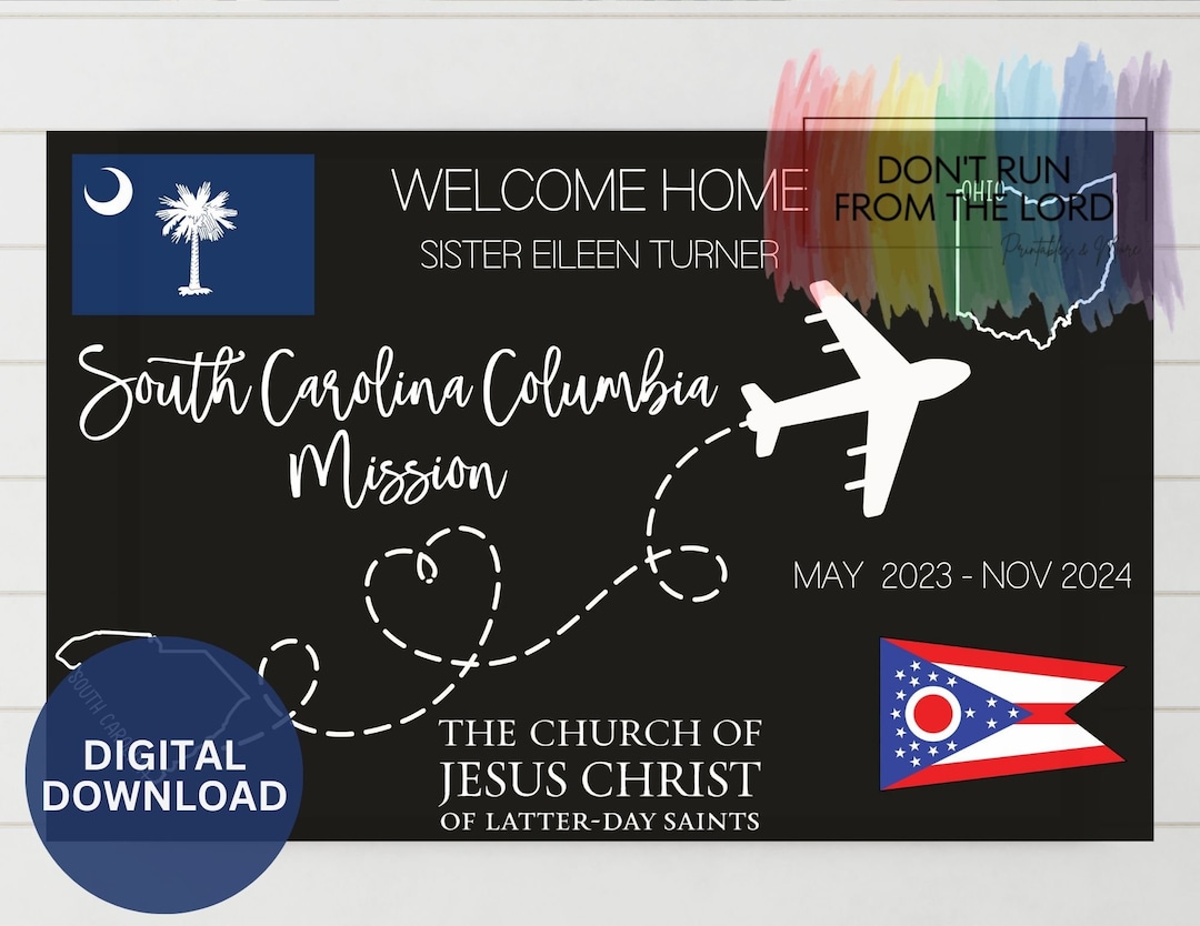 Custom Missionary Welcome, Welcome Home, LDS Digital Download, Church ...