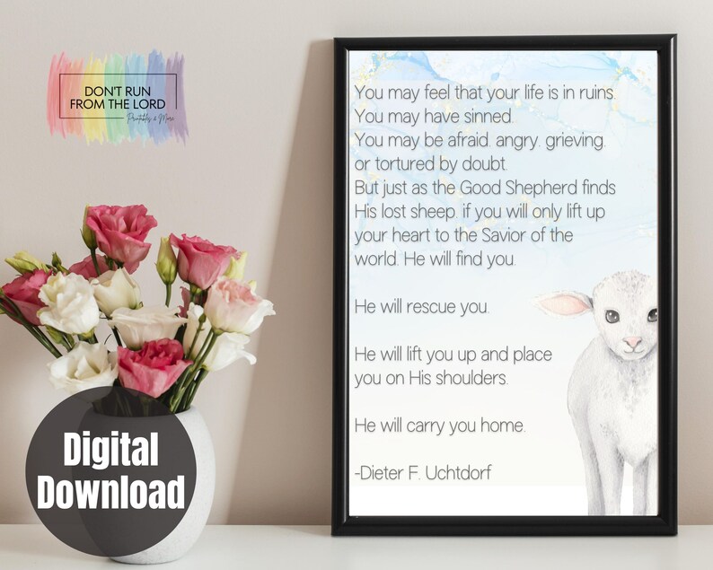Christ Will Rescue Printable, LDS Digital Download, Church of Jesus ...