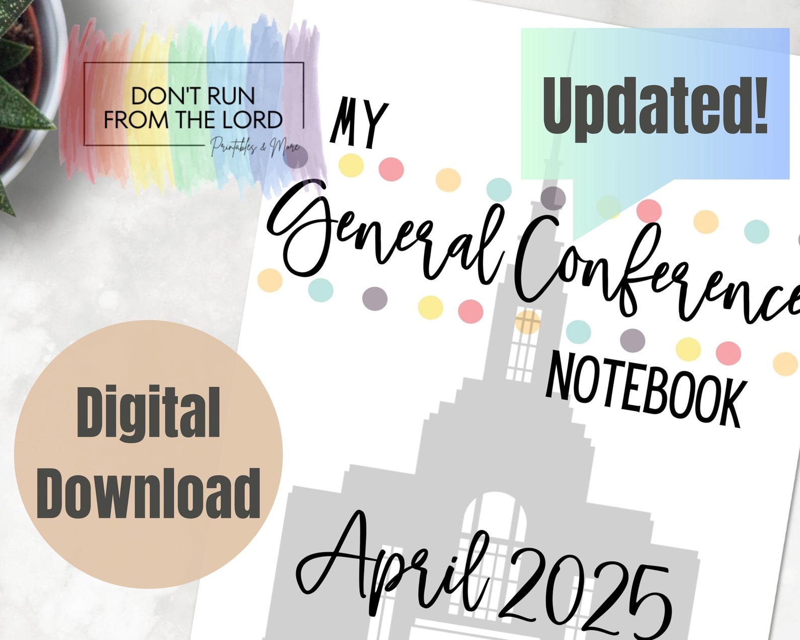 General Conference Journal Printable, April 2025 Prophets, Revelation ...
