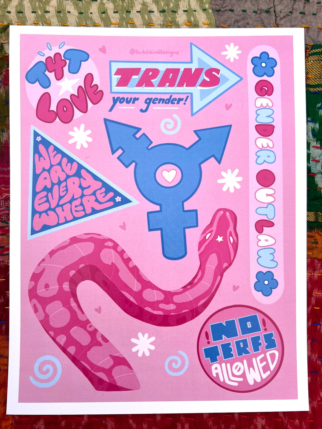 Everything is Trans - Art Print - Etsy