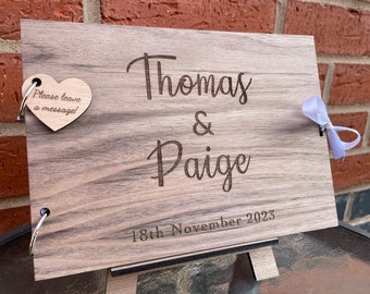 Wood Wedding Memory Book - Etsy