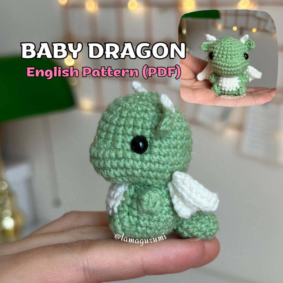 Baby Dragon Amigurumi Crochet Pattern (PDF) (english) - Etsy