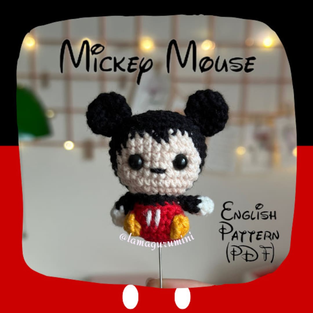 Mickey Mouse Amigurumi Crochet Pattern PDF english - Etsy