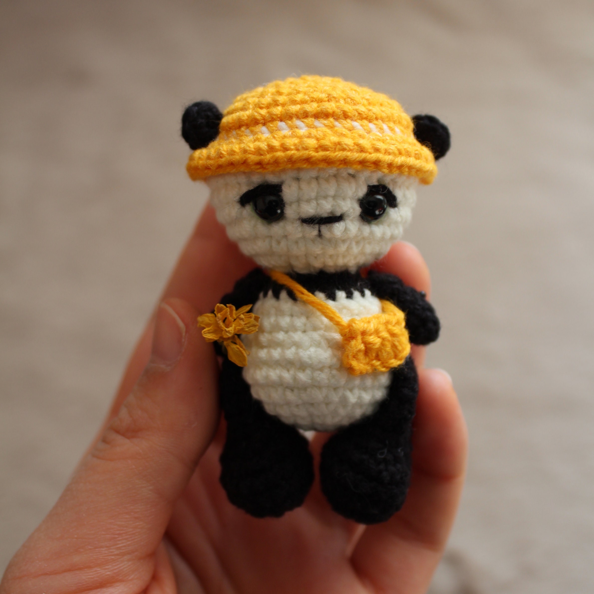 Crochet Pattern for Fancy Panda PDF english - Etsy
