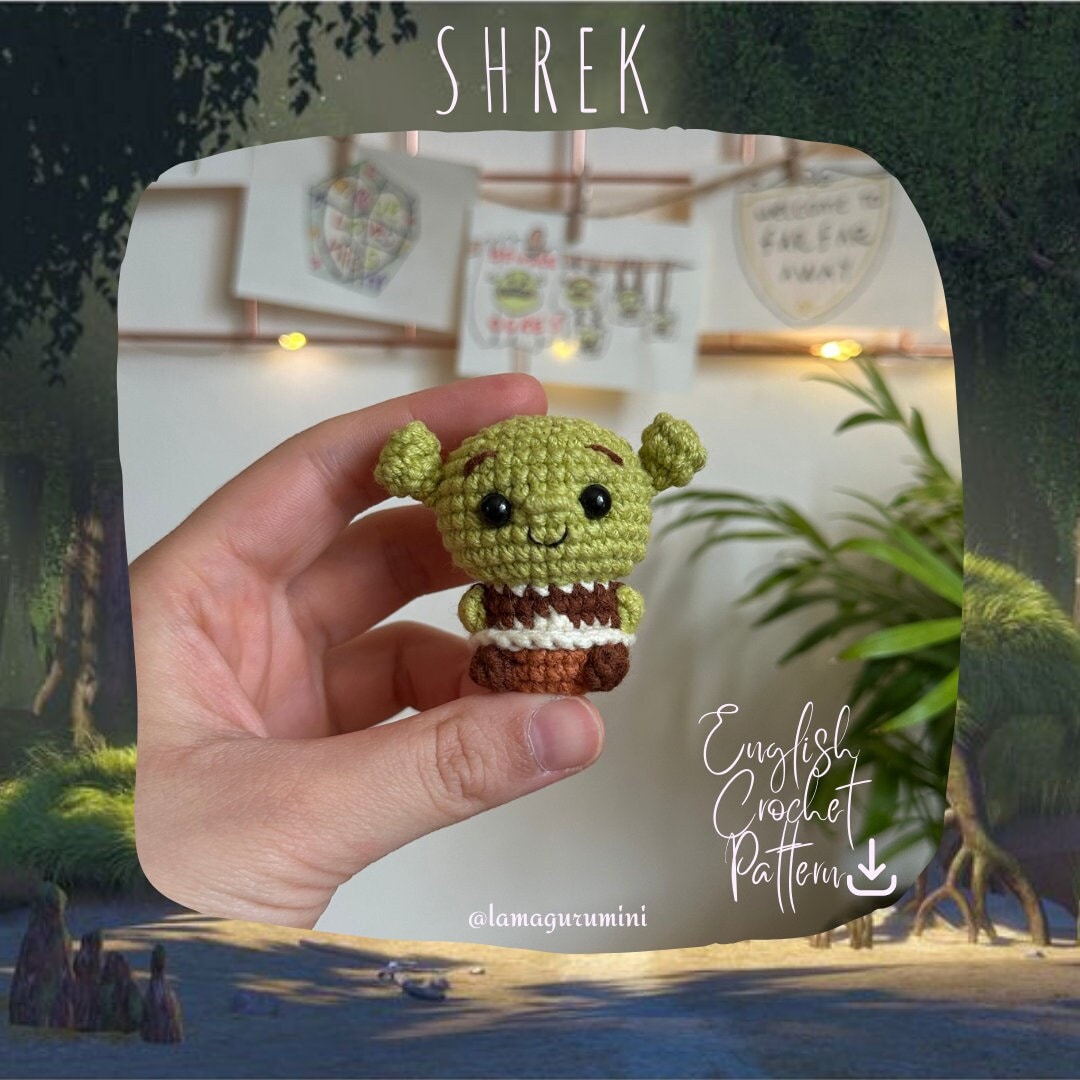 Crochet Pattern for Shrek PDF english - Etsy