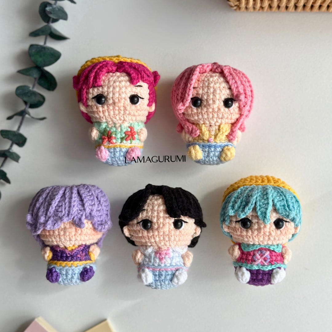 Crochet Pattern for Heart Stealer Idols Amigurumi (english) (PDF) - Etsy