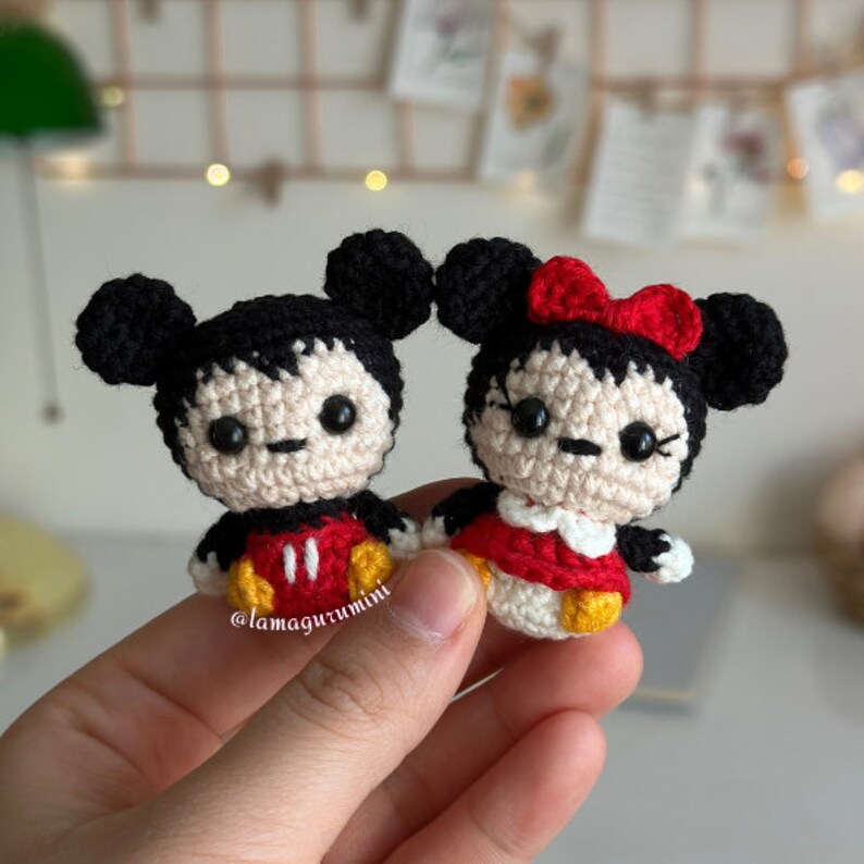 Minnie Mouse Amigurumi Crochet Pattern PDF english - Etsy