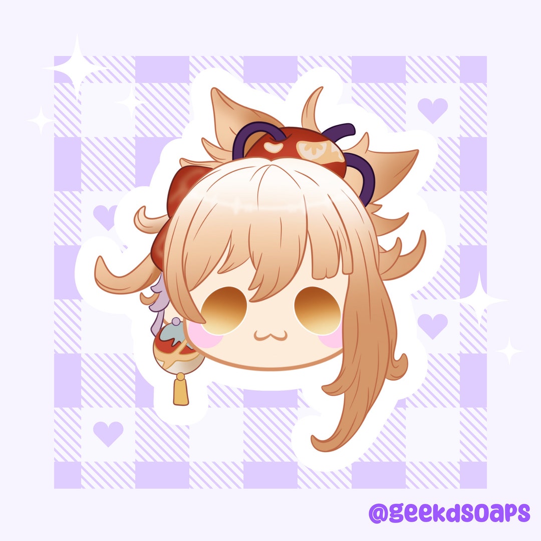 Yoimiya Sticker Handmade Kawaii Stickers Video Game Merch Gift Otaku ...