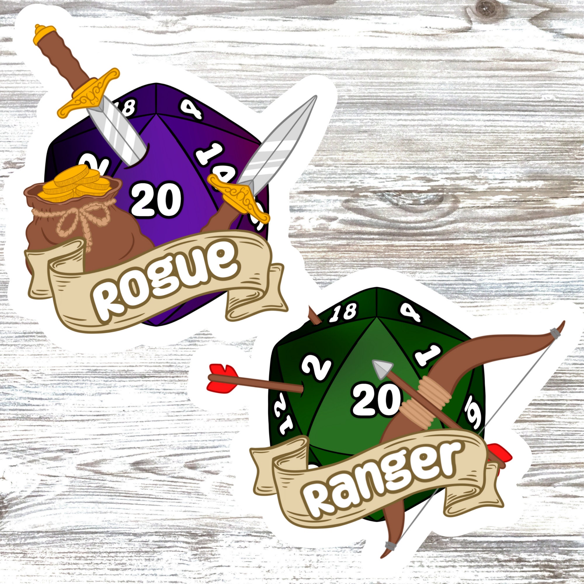 RPG Class Sticker Handmade Kawaii Stickers Dnd Merch Gift Otaku ...